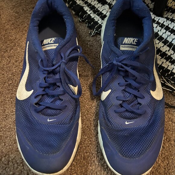 Nike | Shoes | Nike Flex Experience Rn 4 Blue Running Sneaker Shoes ...